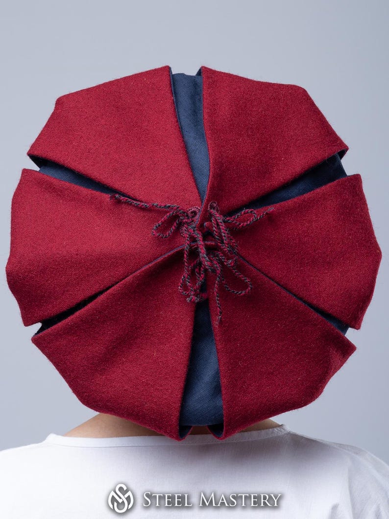 Two-colored Renaissance Hat, Landsknecht Festival Outfit, Medieval Cap ...