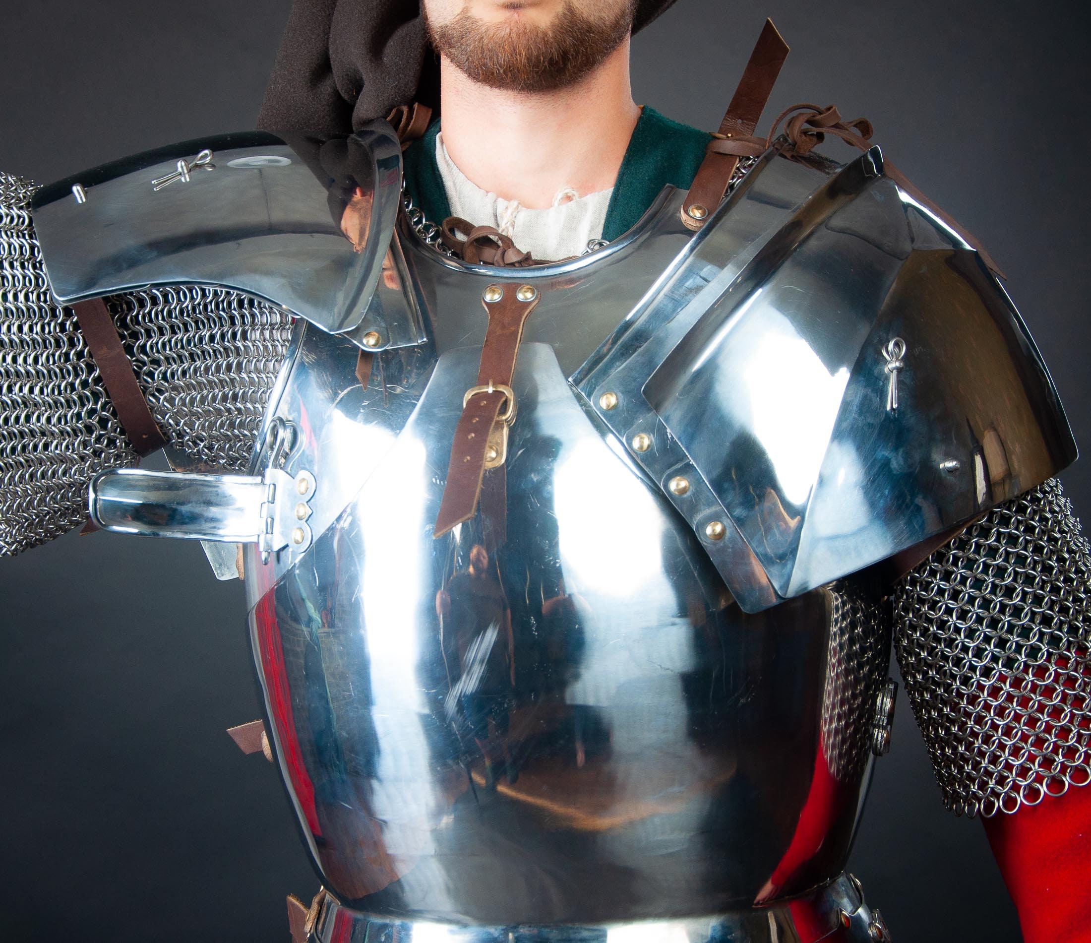 Italian metal cuirass with skirt and tassets Medieval armor | Etsy