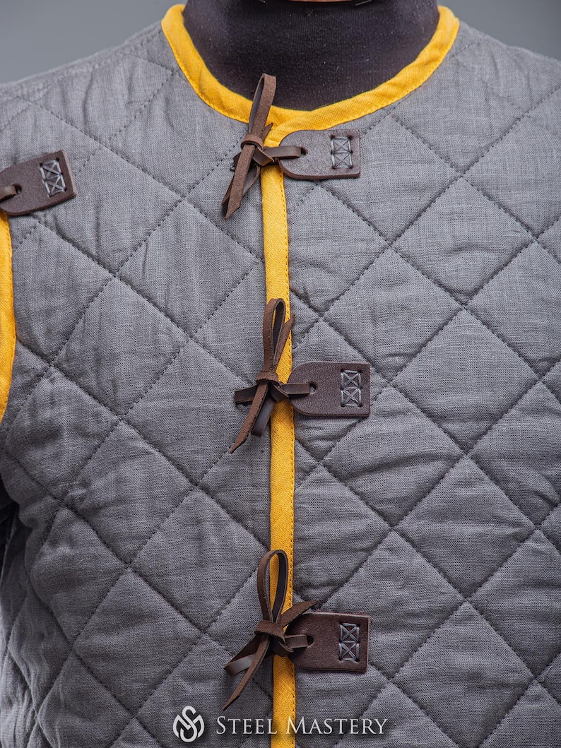 LARP Padded Vest, Short Sleeve Gambeson, Medieval Armor, Renaissance ...