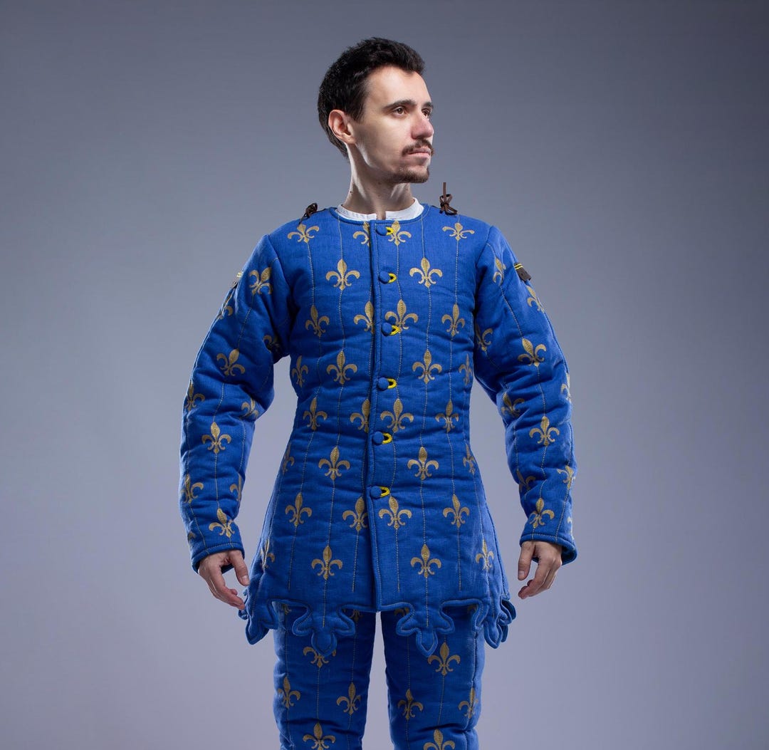 HEMA Gambeson Armor, Medieval Fencing Vest, Lightweight Padded Jacket ...