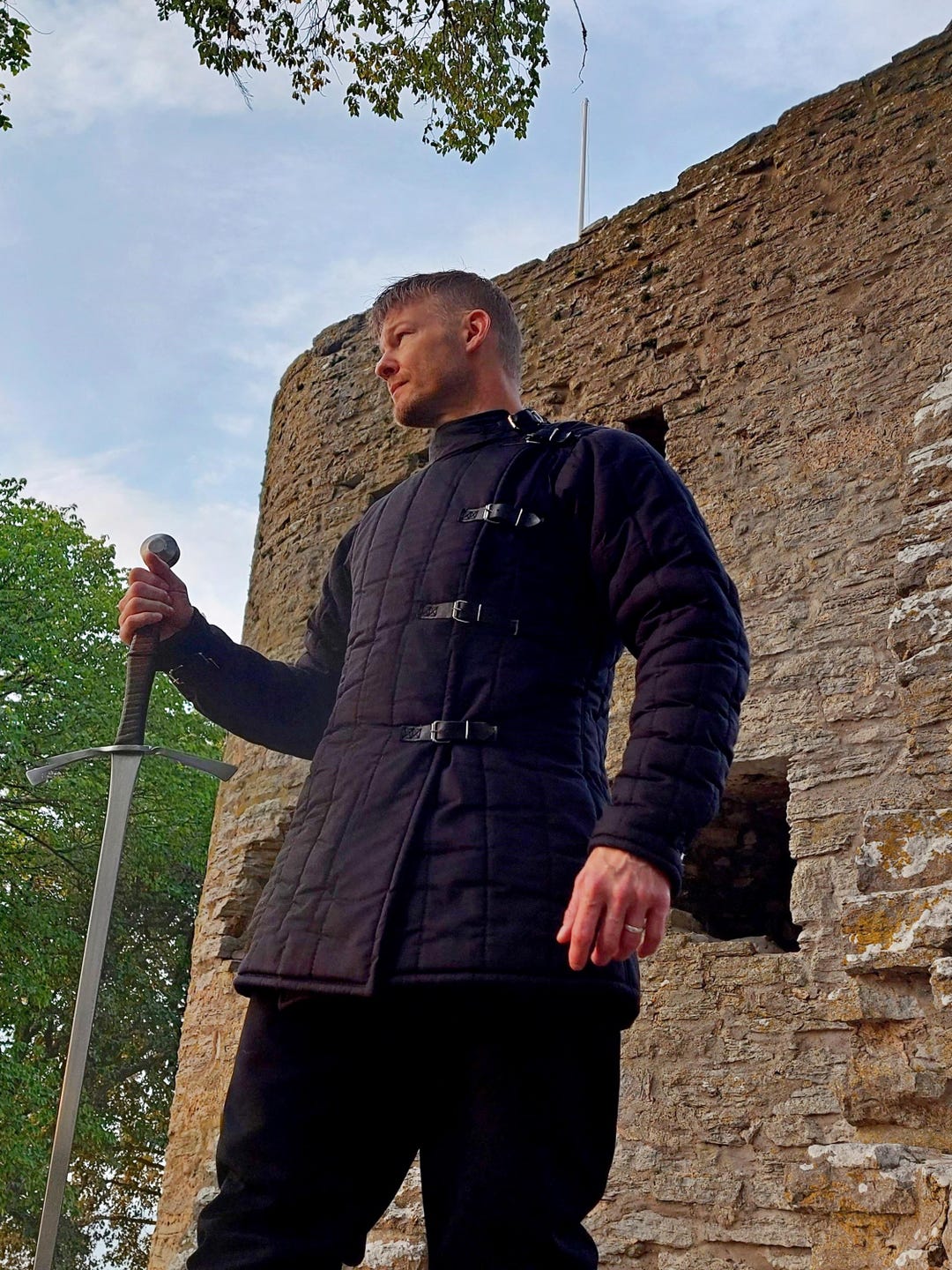 Padded Fencing Jacket, SCA Gambeson, Fighting Sca Armor, Medieval Mens ...