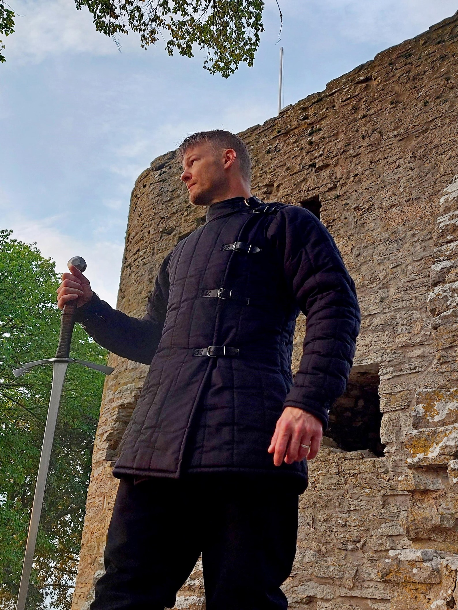 Padded Fencing Jacket, SCA Gambeson, Fighting Sca Armor, Medieval Mens ...