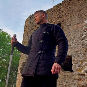 Padded Fencing Jacket, SCA Gambeson, Fighting Sca Armor, Medieval Mens ...
