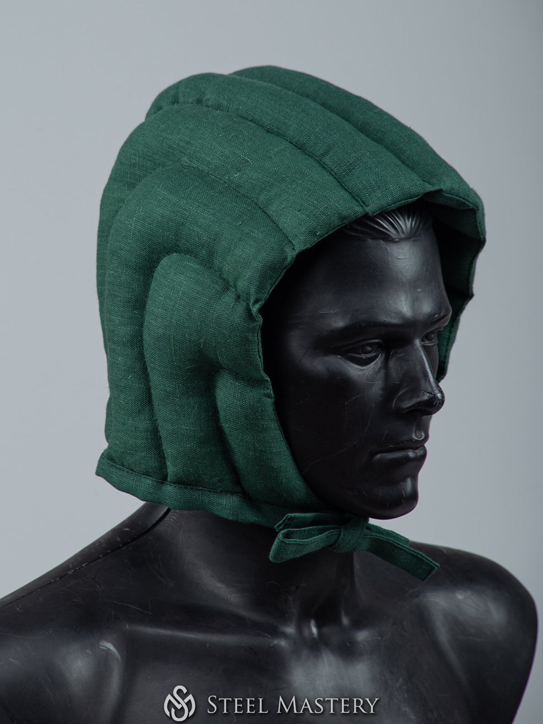 Medieval Padded Arming Cap, Padded Cap for Head Protection, Natural ...