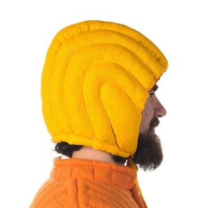 Medieval padded arming cap Padded cap for Head protection | Etsy