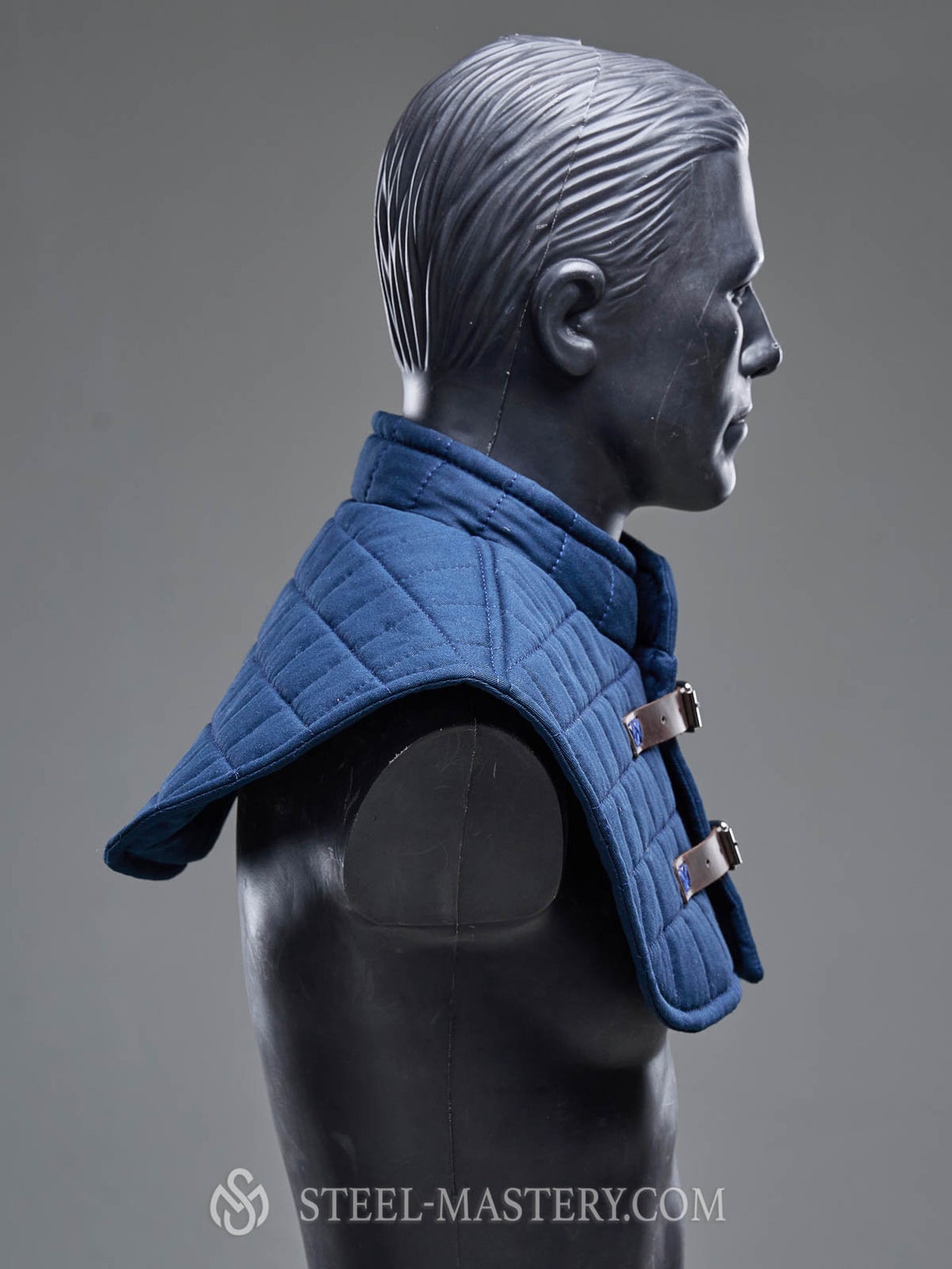 Padded Cotton Pelerine, Armor Neck Protection, Leather Belts - Etsy