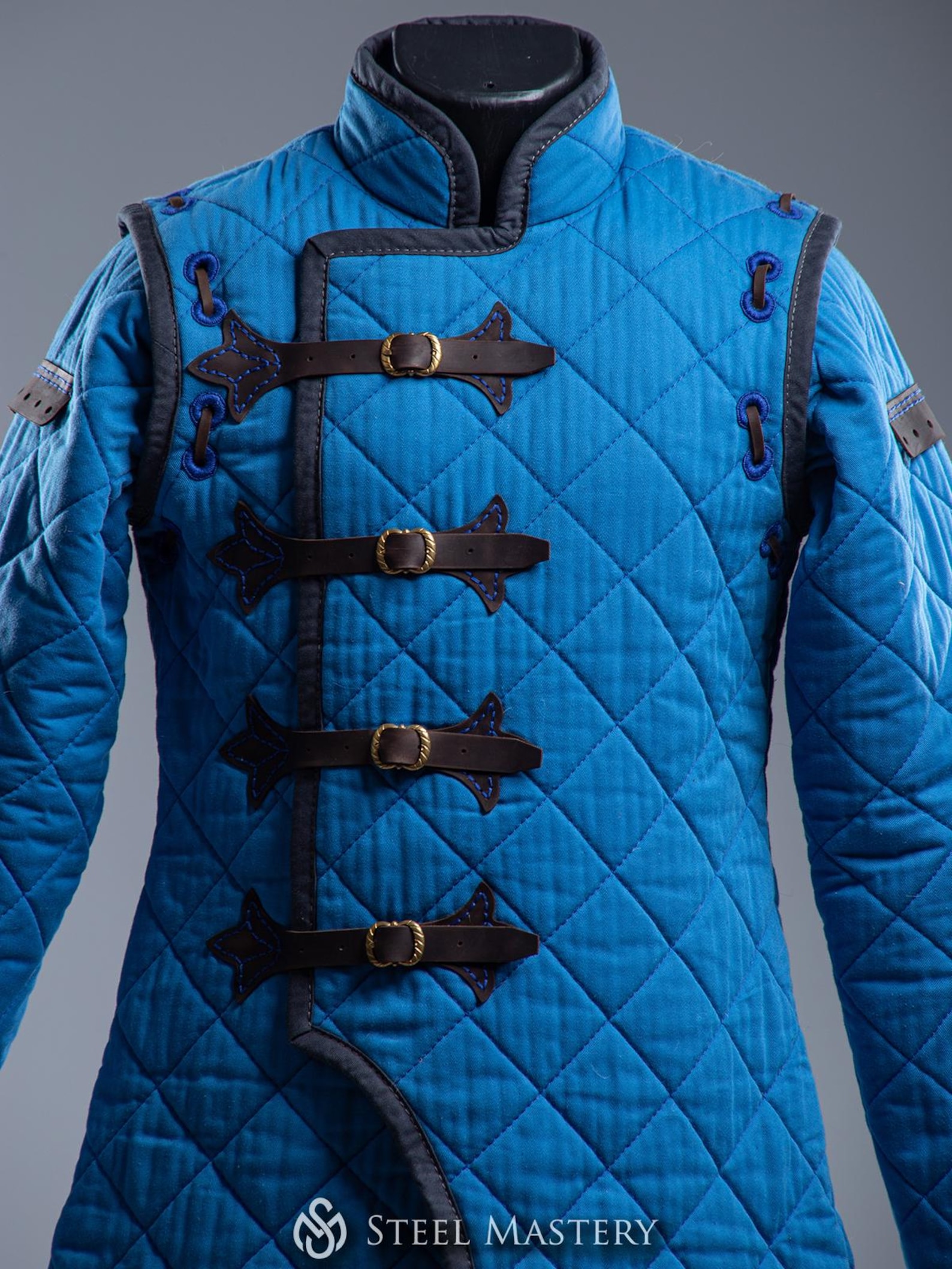 Blue Medieval Gambeson, Light Armor, HEMA, Ren Faire Costume - Etsy