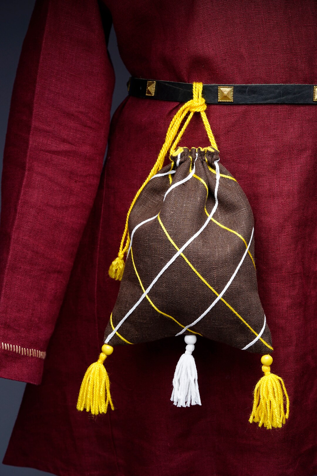 Medieval Handbag With Diamond Decoration, Medieval Pouch, Medieval ...