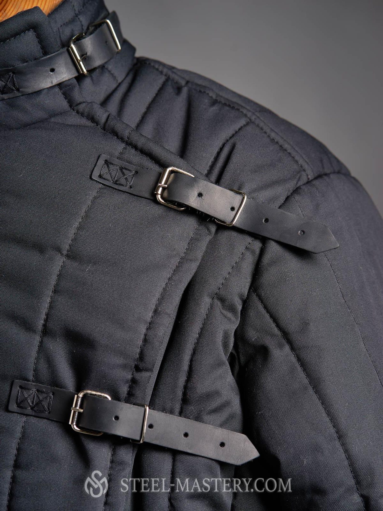 Black HEMA Gambeson, Padded Fencing Jacket, Medieval Armor - Etsy