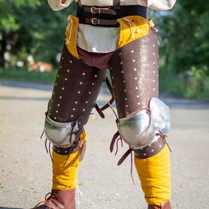 Brigandine Leg Protection, Medieval Leg Armor, Sca, Cosplay Armor Men ...