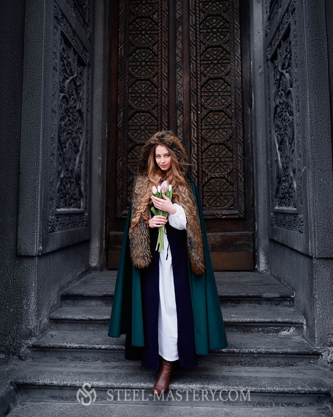 Medieval Robe With Detachable Hood for Reenactment Italian - Etsy