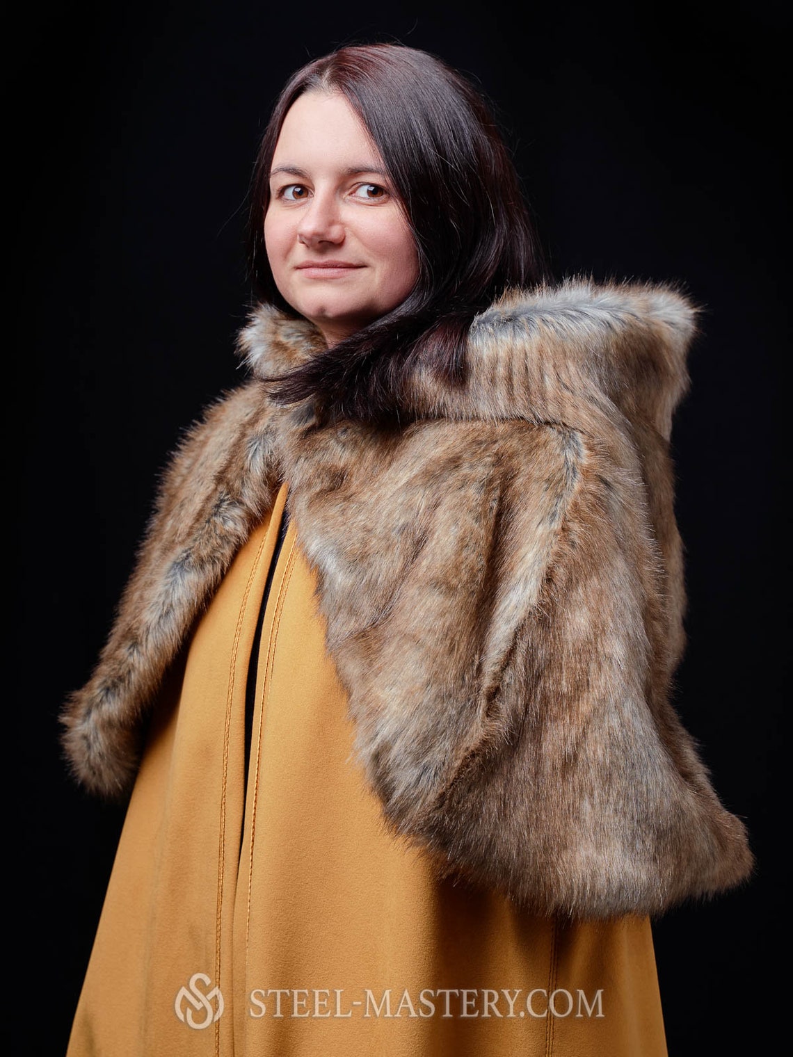 Medieval Cloak With Shoulder Cape for Reenactment Italian - Etsy