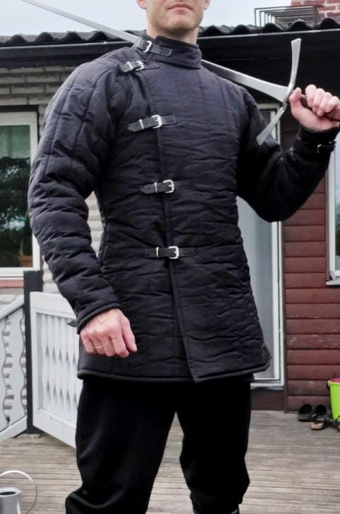 Padded Fencing Jacket, SCA Gambeson, Fighting Sca Armor, Medieval Mens ...