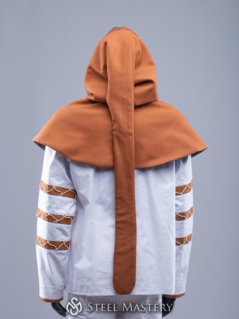Medieval Hood Wool for Histocial Cosplay, Men Renaissance Accessories ...