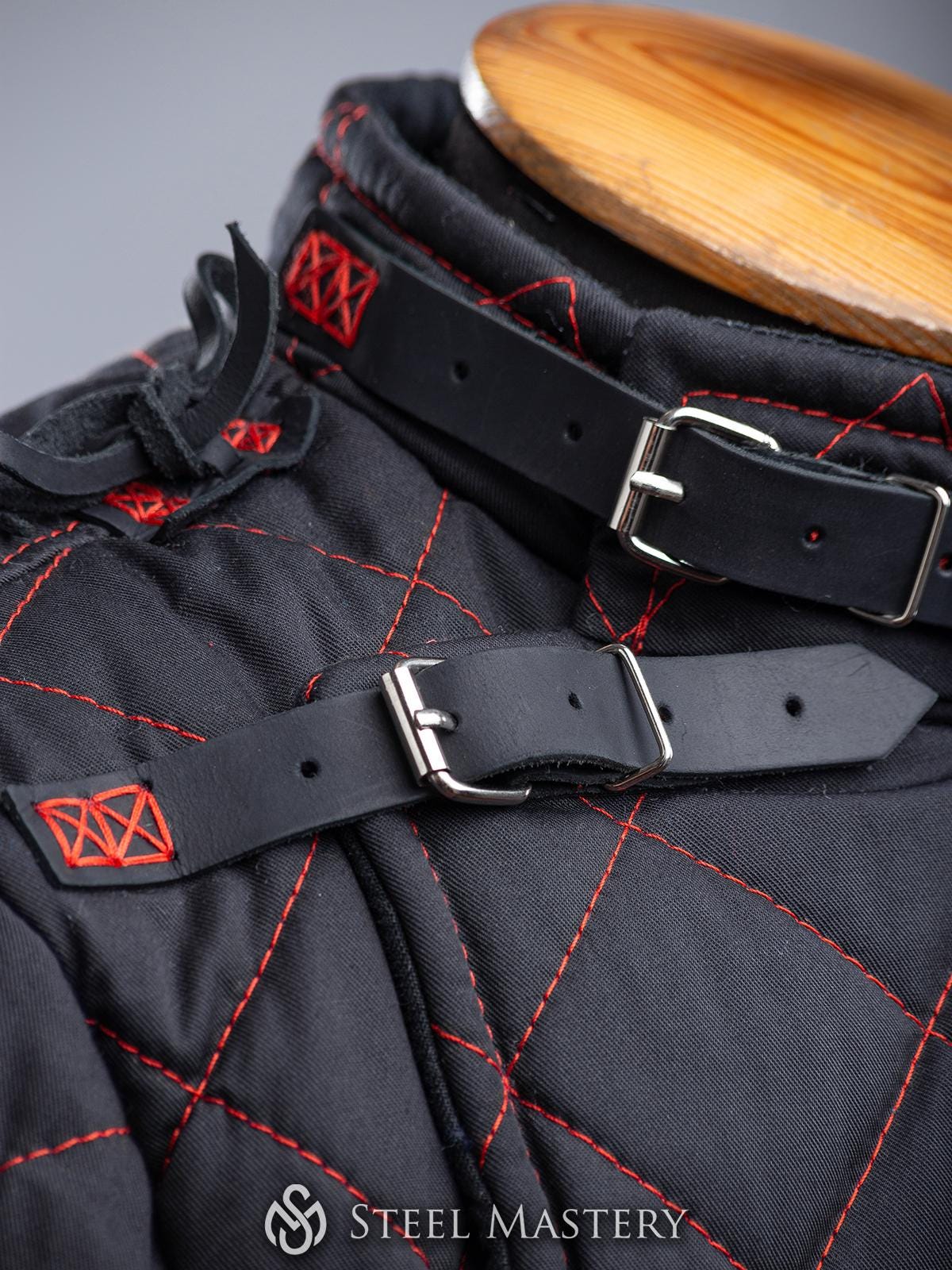 Black HEMA Fencing Jacket, Medieval Gambeson Armor, Long Padded Jacket ...