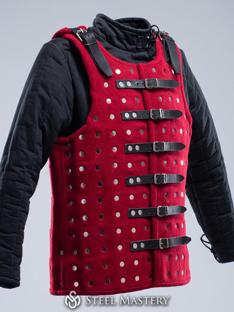 Handmade Brigandine Armor, Renaissance SCA LARP Costume, Wool & Steel ...