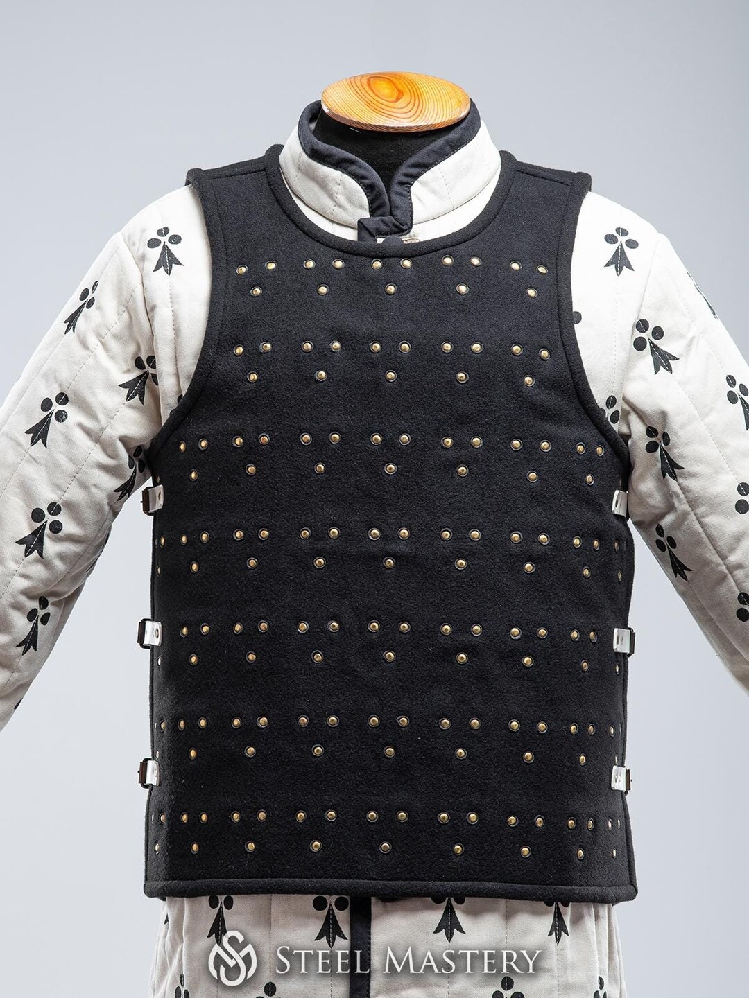 Black Knight Armor, Brigandine Stainless Steel Jacket Larp Clothing ...