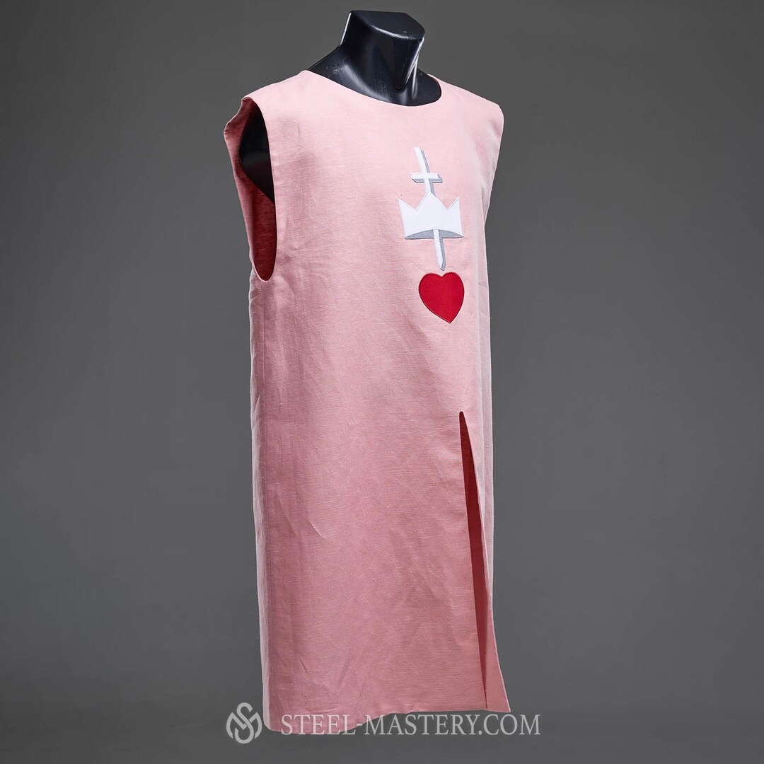 Knight Linen Tabard, Cotton Medieval Tabard, LARP, Cosplay, Mens Clothing, Custom Tabard Apron ...