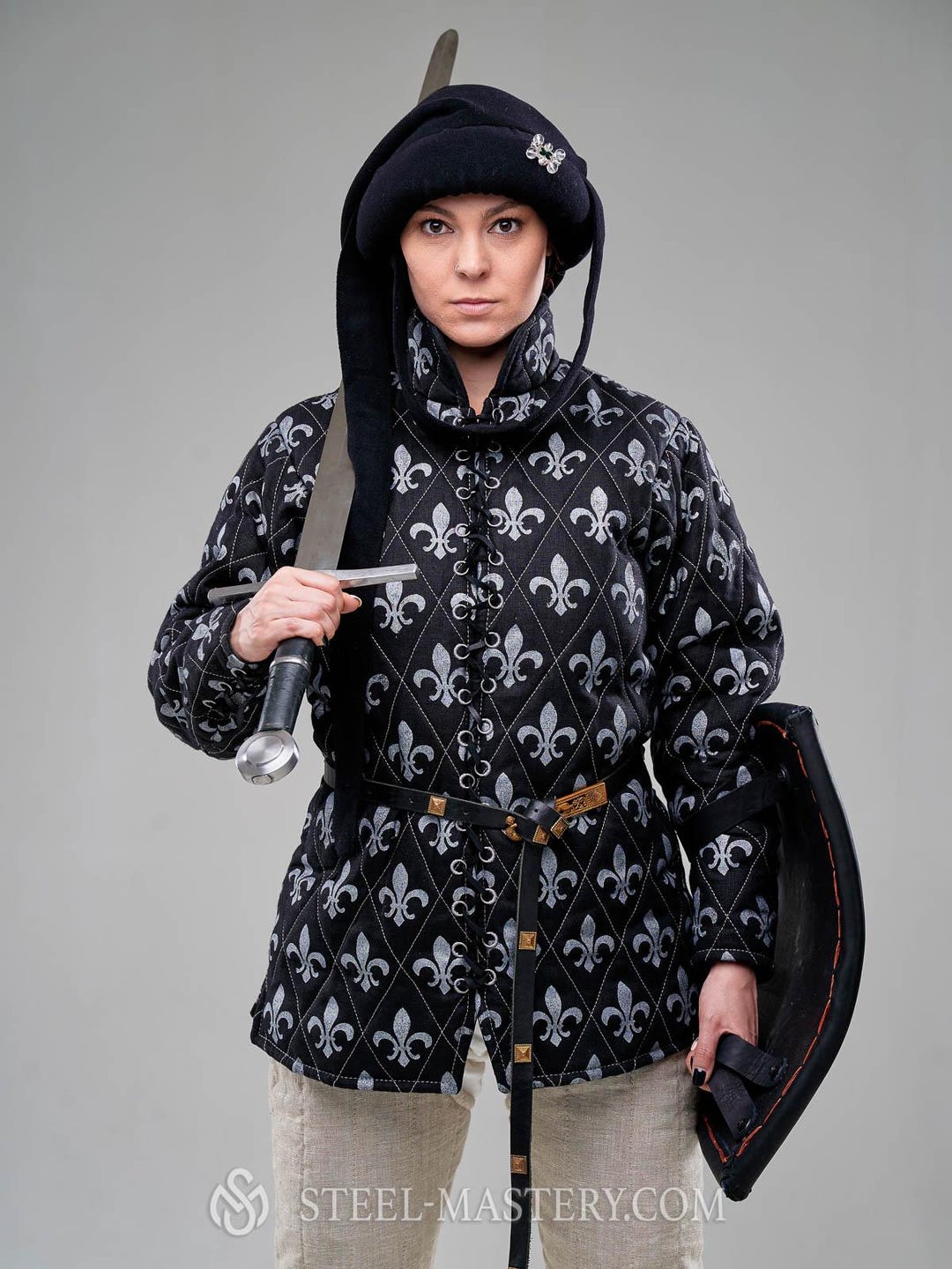 Historical Jacquard Gambeson, Medieval Jacket for Fencing, HEMA Gear ...