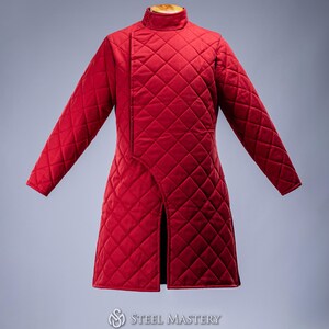 Gambeson for Fighting, HEMA Long Jacket, Fencing Gambeson, 350N ...