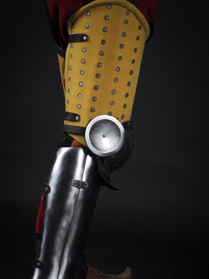 Medieval Thigh Protection, Brigandine Leg Armor, Custom Tights Armor ...