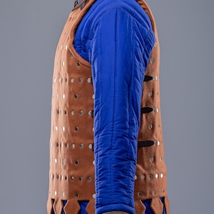 Brown Jack of Plates Armor Brigandine Wear, Historical Steel Plated ...
