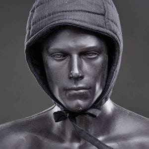 Padded Medieval Cap, Padded Cap for Head Protection, Natural Cotton ...