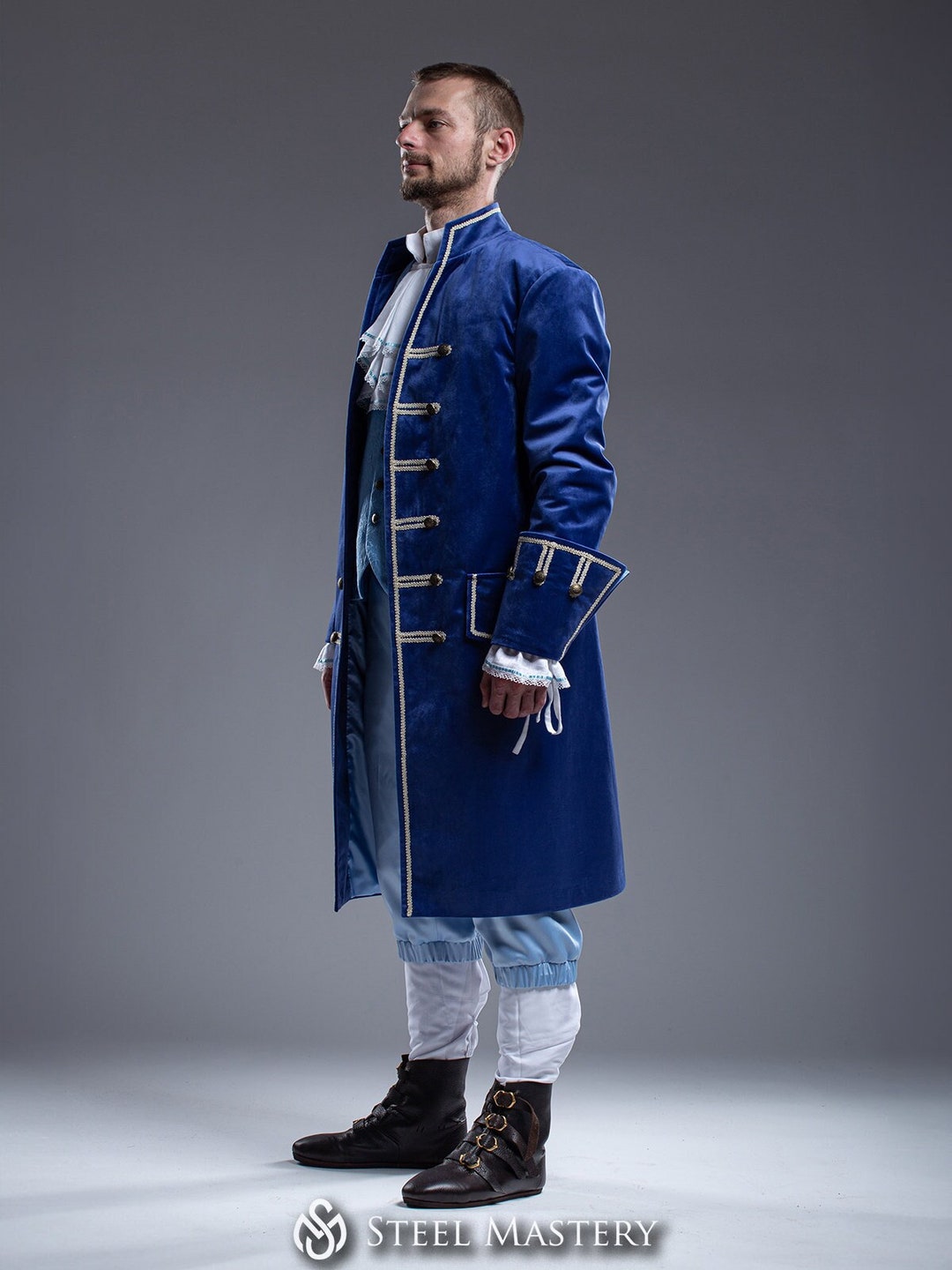 King Costume, Royal Velvet Coat and Vest, 18th Century Royal Costume ...