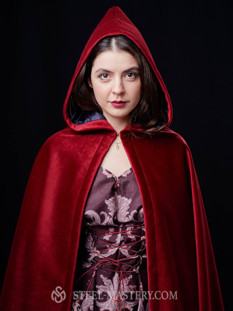 Medieval Cape With Hood for Reenactment Italian Women Dress - Etsy