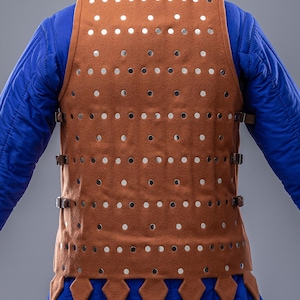 Brown Jack of Plates Armor Brigandine Wear, Historical Steel Plated ...