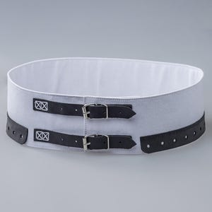 Arming Belt for Medieval Chausses, Linen Medieval Belt, Handmade Belt With Leather Parts, Ren ...