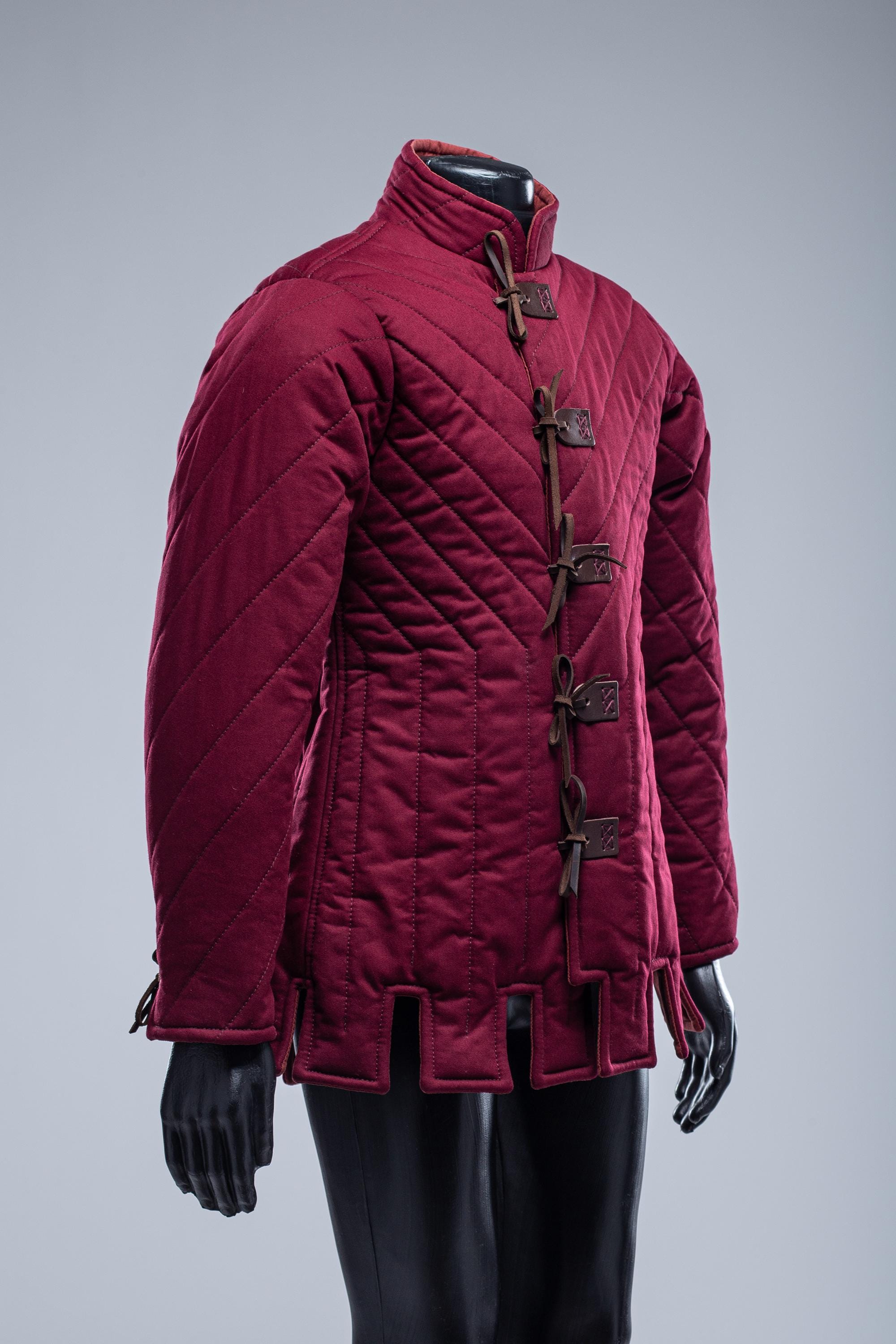 Medieval Gambeson Armor, Padded Fencing Jacket, HEMA, SCA, Steel ...