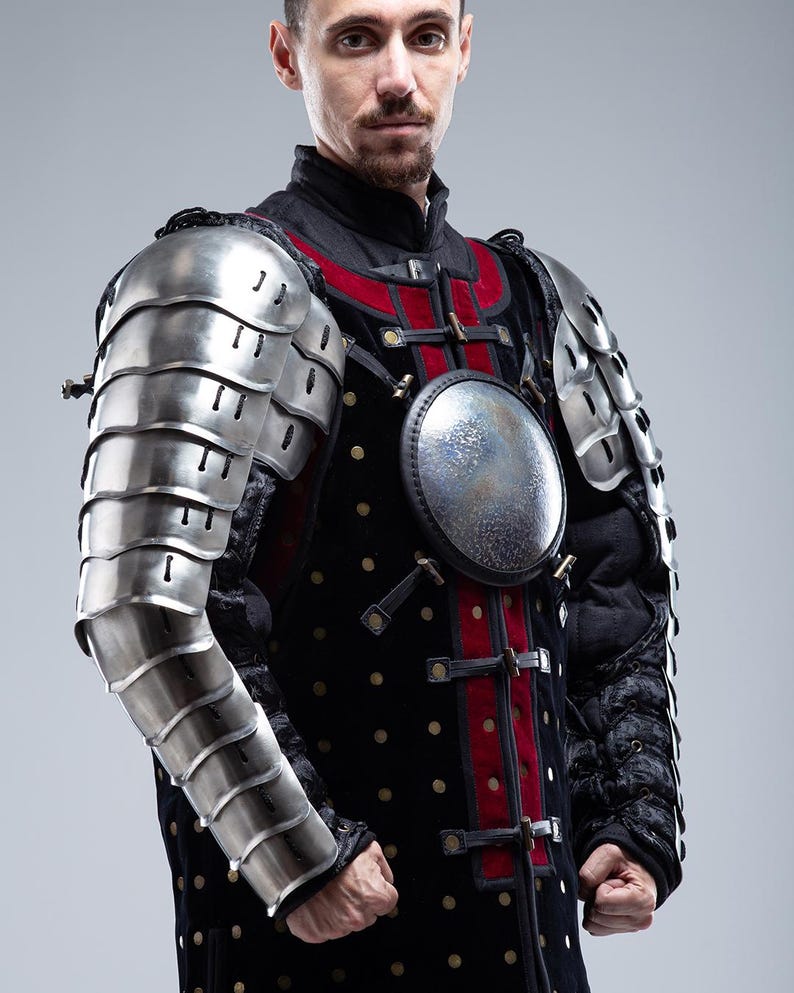 Knight Combat, Brigandine Armor, Plate Arms, LARP, Buhurt Medieval ...
