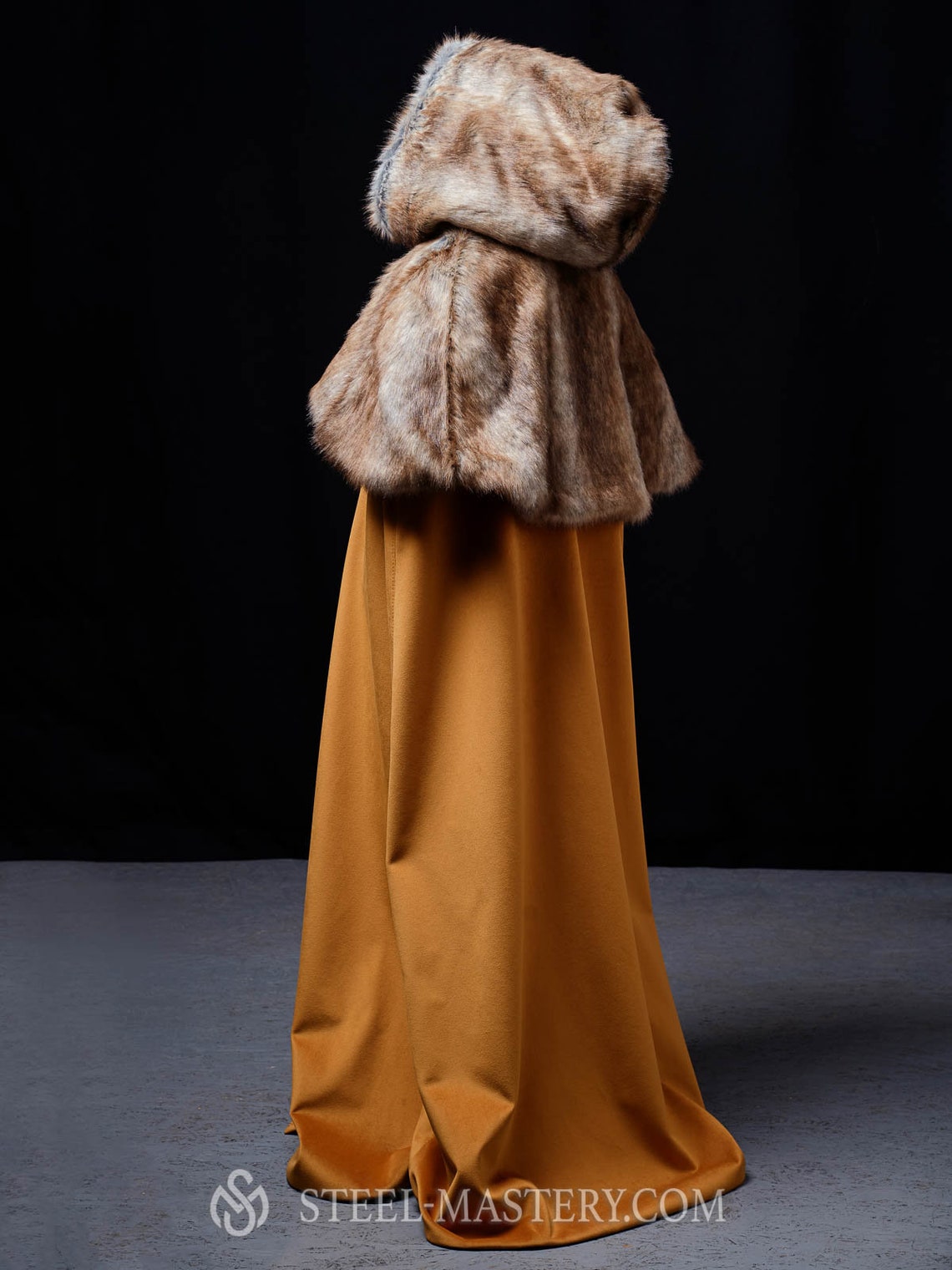 Medieval Cloak With Shoulder Cape for Reenactment Italian - Etsy