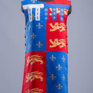 Medieval Linen Surcoat, Linen Tabard Vest, Long Male Tabard, Ren Fair Vest Surcoat, Mens ...