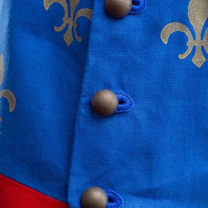 Medieval Linen Surcoat, Linen Tabard Vest, Long Male Tabard, Ren Fair Vest Surcoat, Mens ...