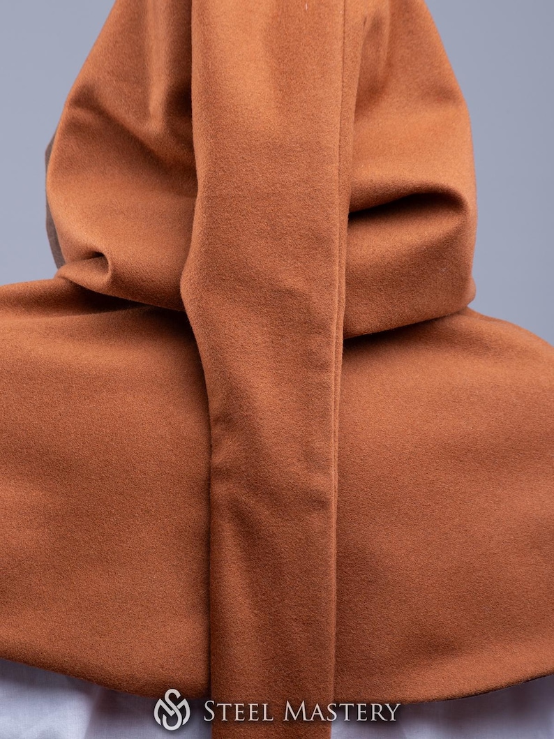 Medieval Hood Wool for Histocial Cosplay, Men Renaissance Accessories ...
