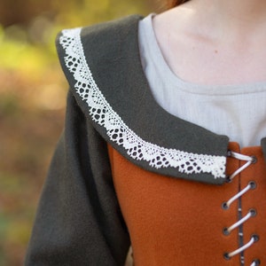 Wool Dress Medieval, Middle Ages Gown, Ren Faire Dress, 13th Century ...
