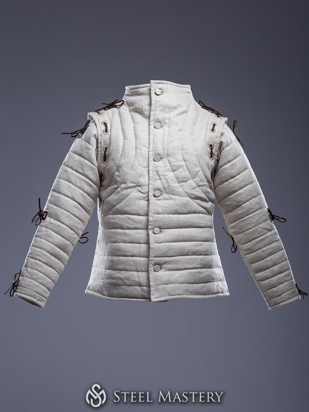 White HEMA Gambeson, Arming Jacket, Knight Cosplay Armor, Light Padded ...