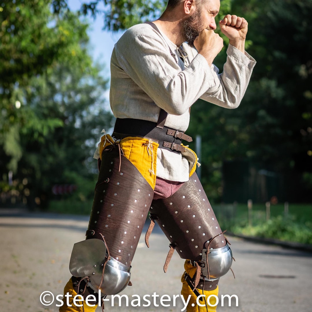 Brigandine Leg Protection, Medieval Leg Armor, Sca, Cosplay Armor Men ...