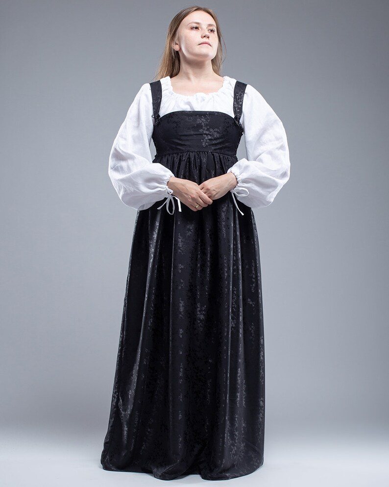 Renaissance Chemise Dress, Medieval Garb Women, Italian Long Dress ...