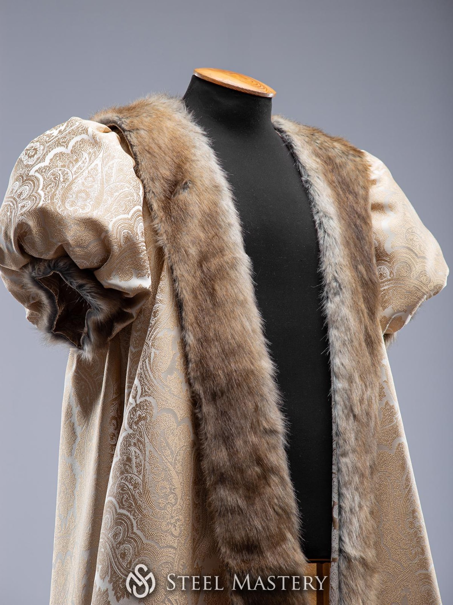 Royal King Fur Coat, Renaissance Clothing Costume, Historical Men's ...