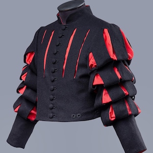 Medieval Doublet, Mens Doublet, Landsknecht Wool Doublet, LARP Clothing ...