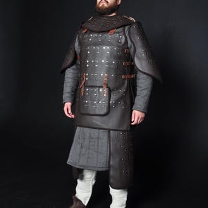 Handmade Leather Armour, Custom Armour for Man, Brigandine Armor, LARP ...