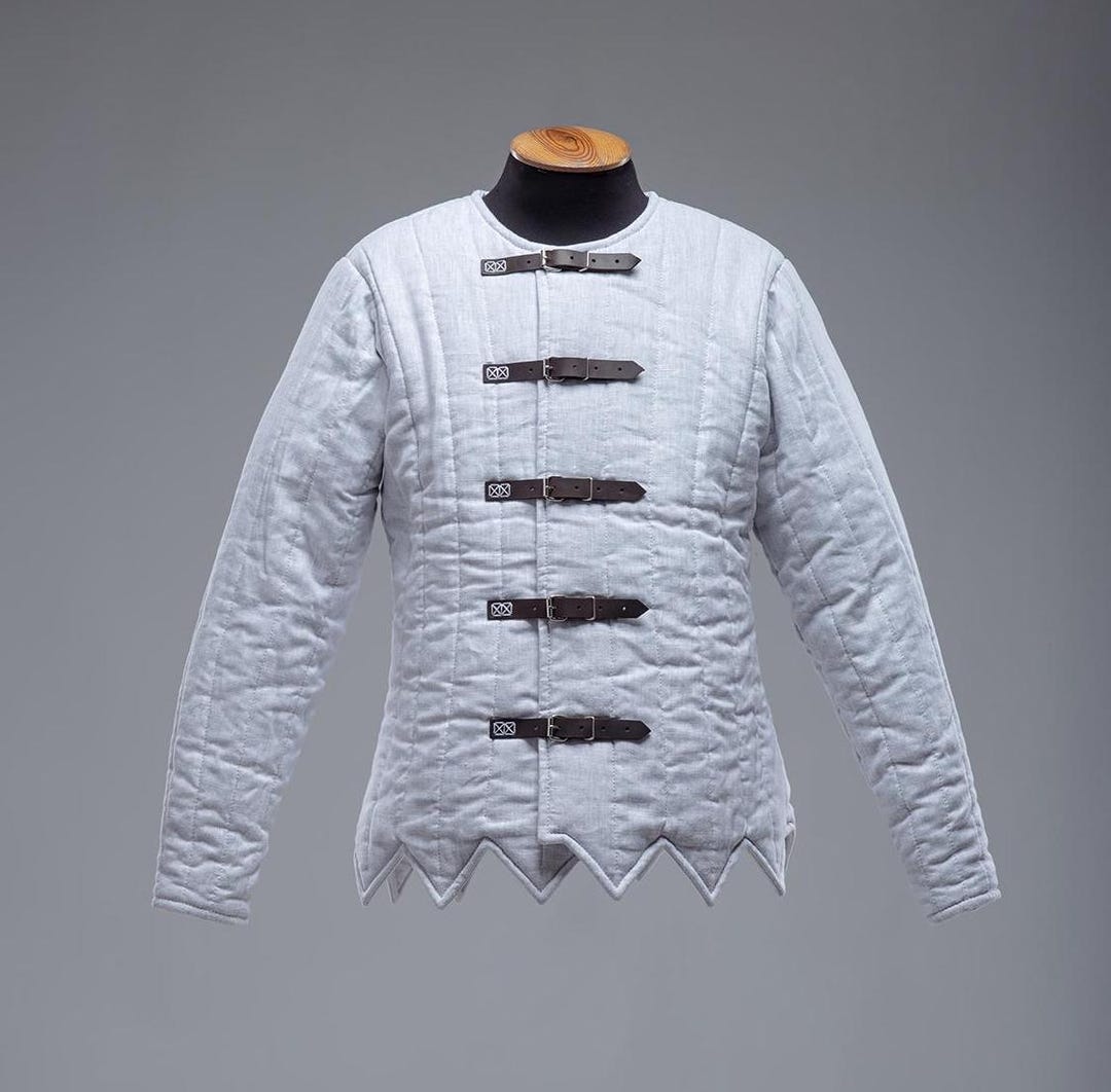Aketon Gambeson, Padded Fencing Jacket for Men, Lightweight Short ...