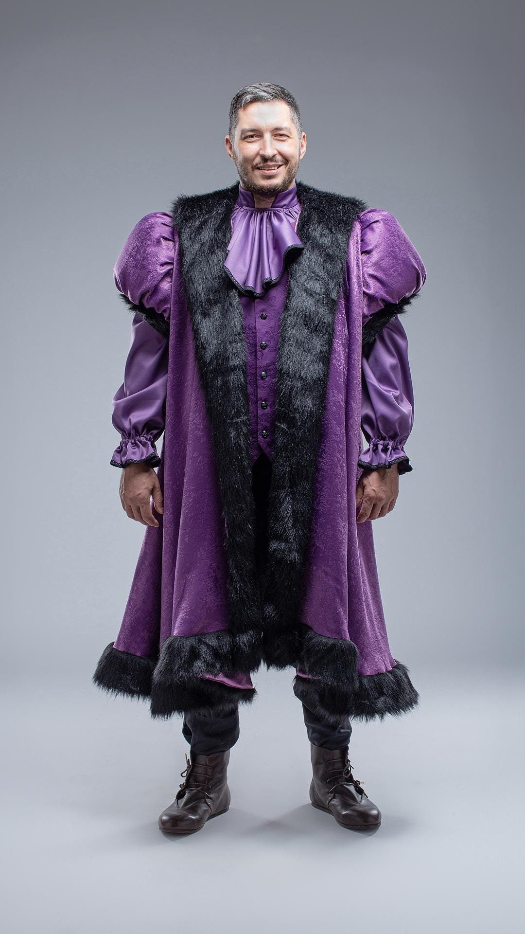 King Costume for Cosplay, Reenactment Clothing, Royal King Full Outfit ...