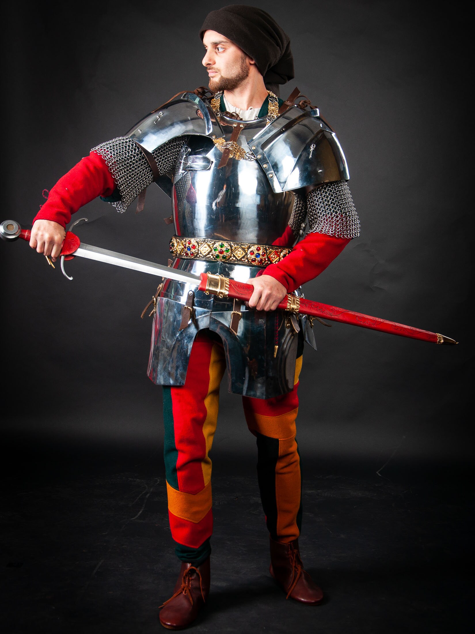 Italian metal cuirass with skirt and tassets Medieval armor | Etsy