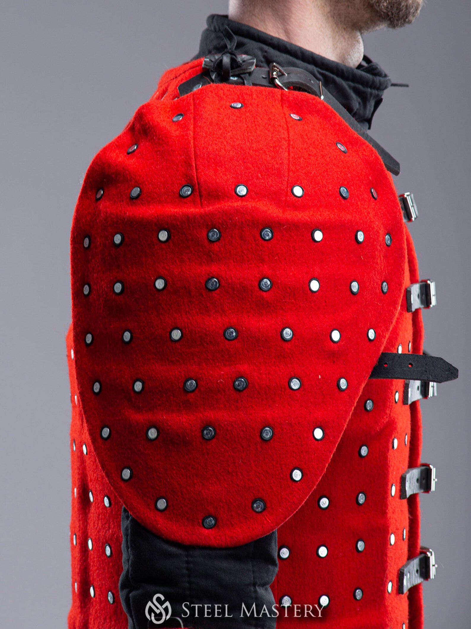 Leather Brigandine Spaulders, Medieval Armor Shoulder Protection - Etsy