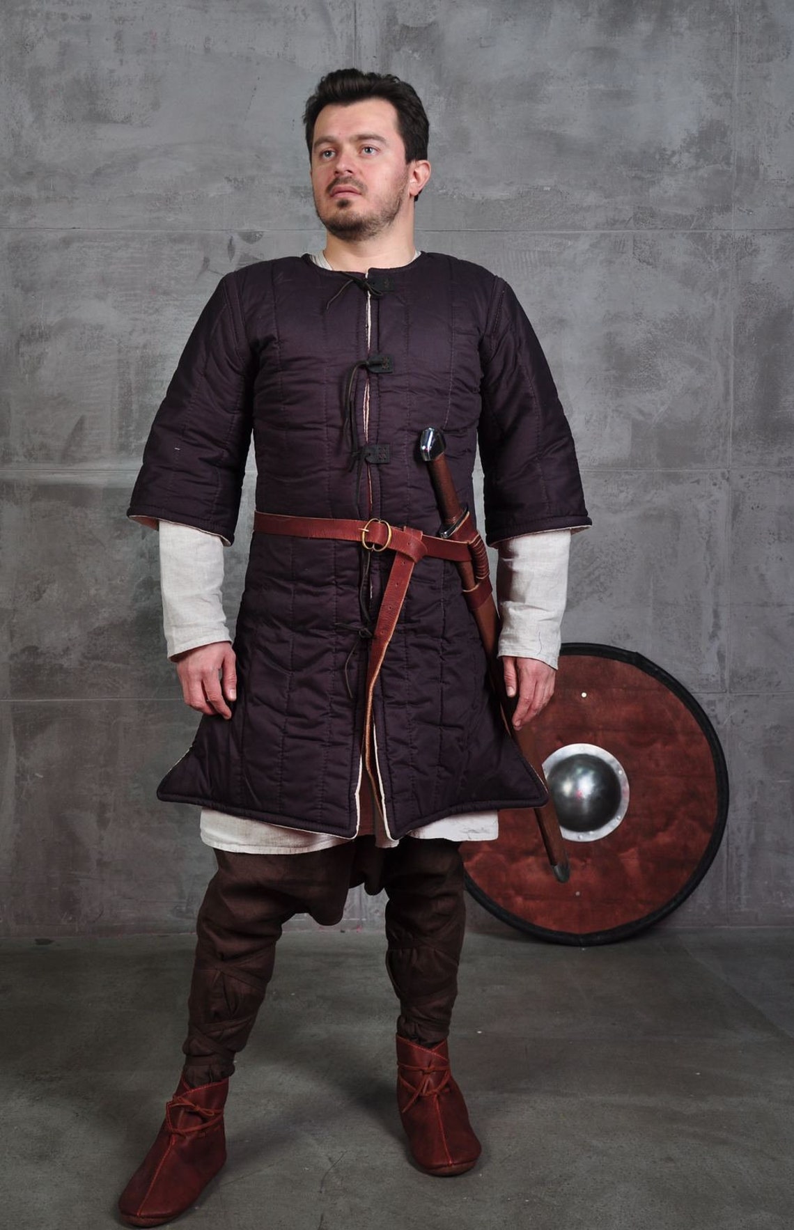 Early medieval gambeson with short sleeves Gambeson for | Etsy