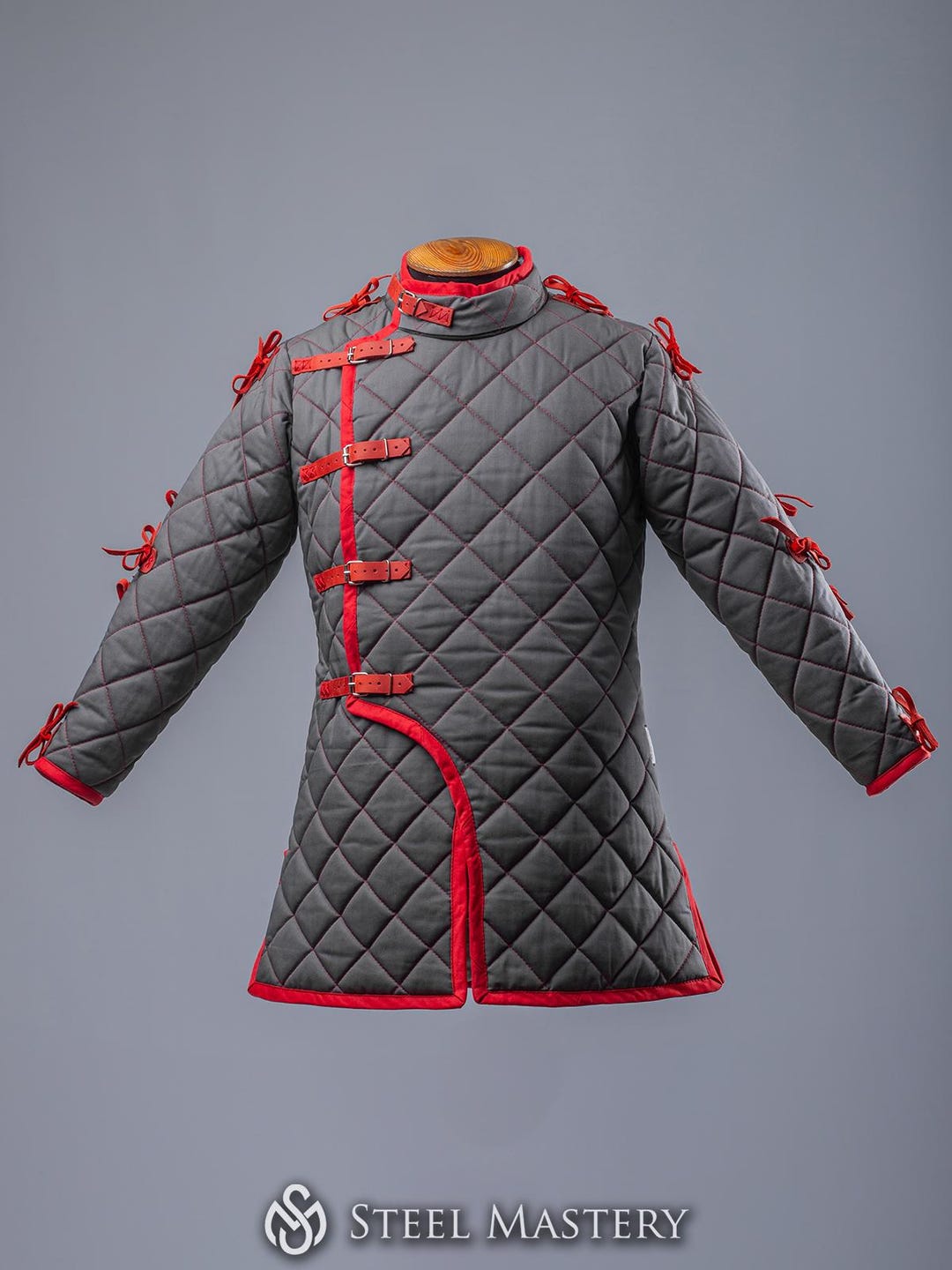 Fencing Long Jacket, Padded Mens Gambeson, Historica Combat Armor, Sca, Durable HEMA Vest Armor ...